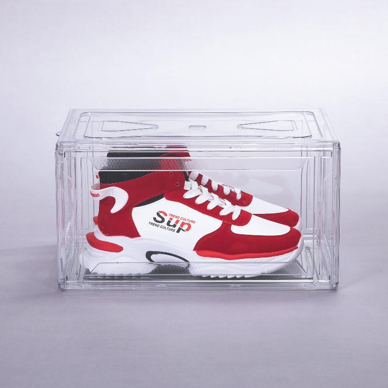Stackable Acrylic Shoe Boxes - Clear Shoe Storage Solution